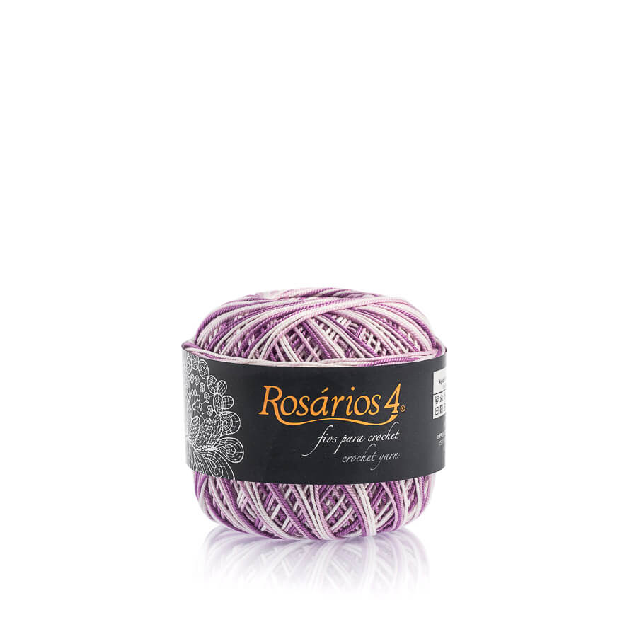 Linha de crochet – cores matizadas – Rosários 4